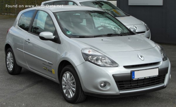 Renault Clio III (Phase II, 2009) 3-door 1.6 16V (110 CP) Automatic ...