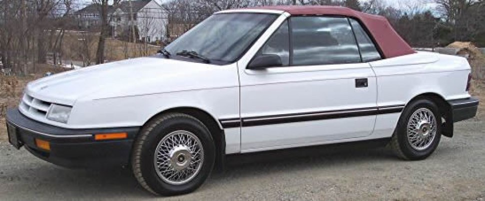 1990 Dodge Shadow Convertible 2.5 i Turbo (152 CV) | Ficha técnica y ...