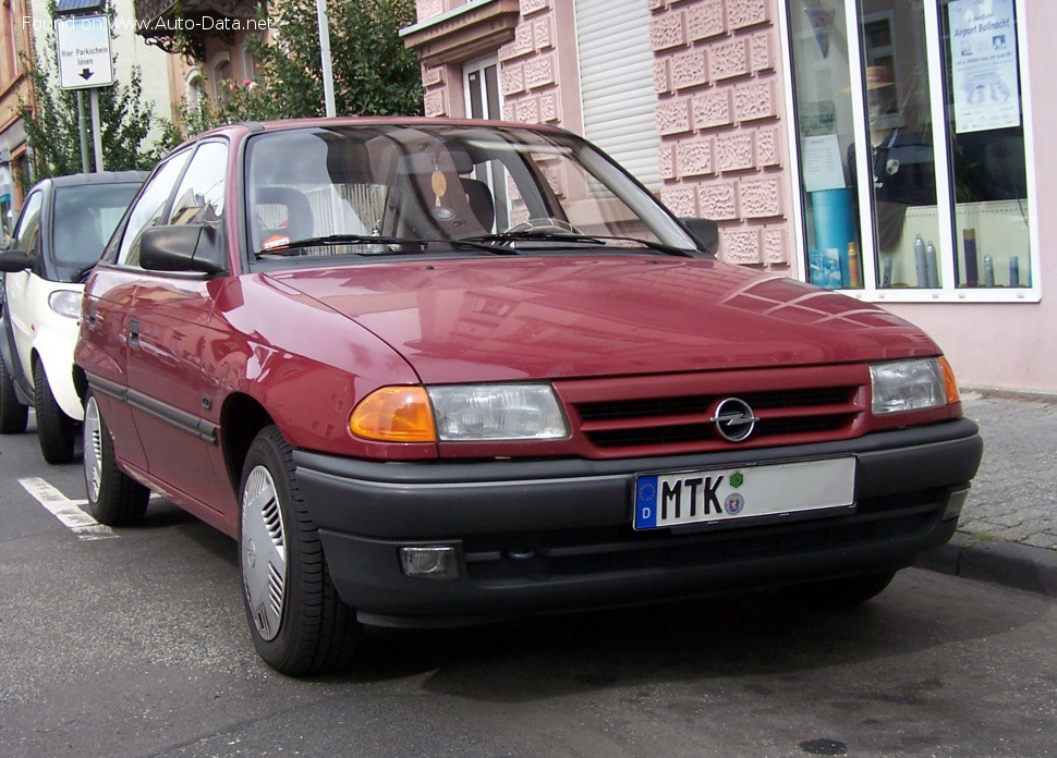 1991 Opel Astra F 1.6 Si (100 CV) | Ficha técnica y consumo , Medidas
