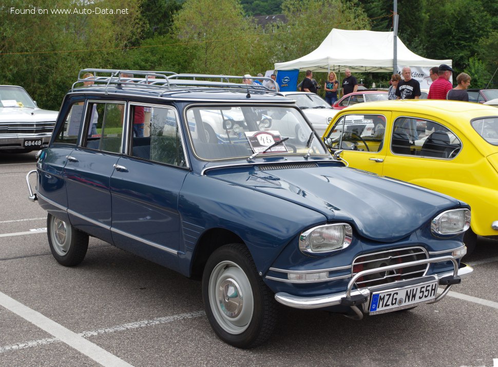 1963 Citroen AMI 6 Break 0.6 (24 Hp) | Technische Daten, Verbrauch ...